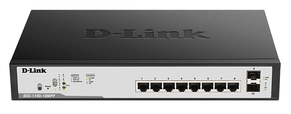 DGS-1100-10MP 10-Port Gigabit PoE Smart Managed Switch | D-Link