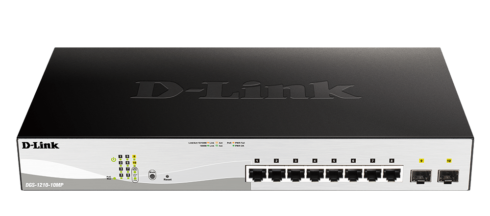 DGS-1210-10 10-Port Gigabit Smart Managed Switch | D-Link