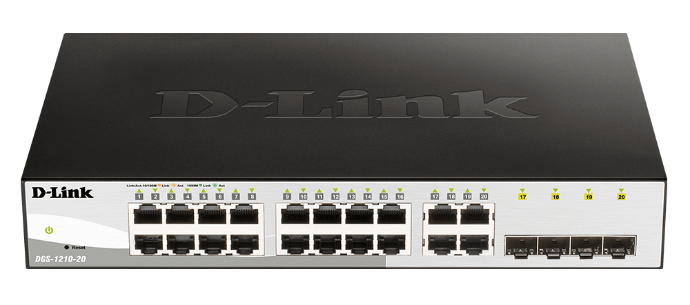 DGS-1210-20 20-Port Gigabit Smart Managed Switch | D-Link