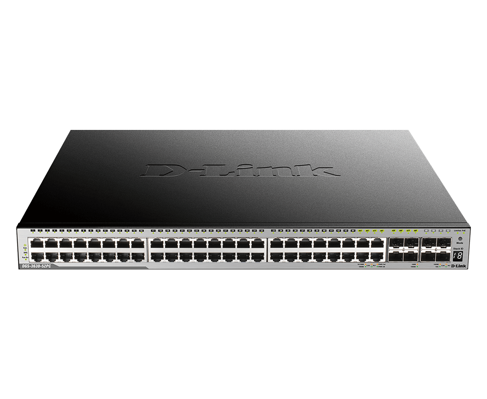 DGS-3630-52TC 52-Port Layer 3 Stackable Managed Gigabit Switch | D-Link