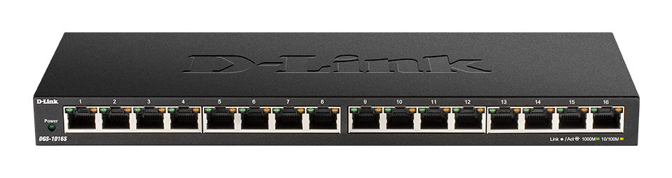 DGS-1016S - 16-Port Desktop Gigabit Unmanaged Switch | D-Link Bulgaria