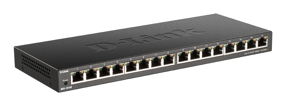 DGS-1016S - 16-Port Desktop Gigabit Unmanaged Switch | D-Link Bulgaria