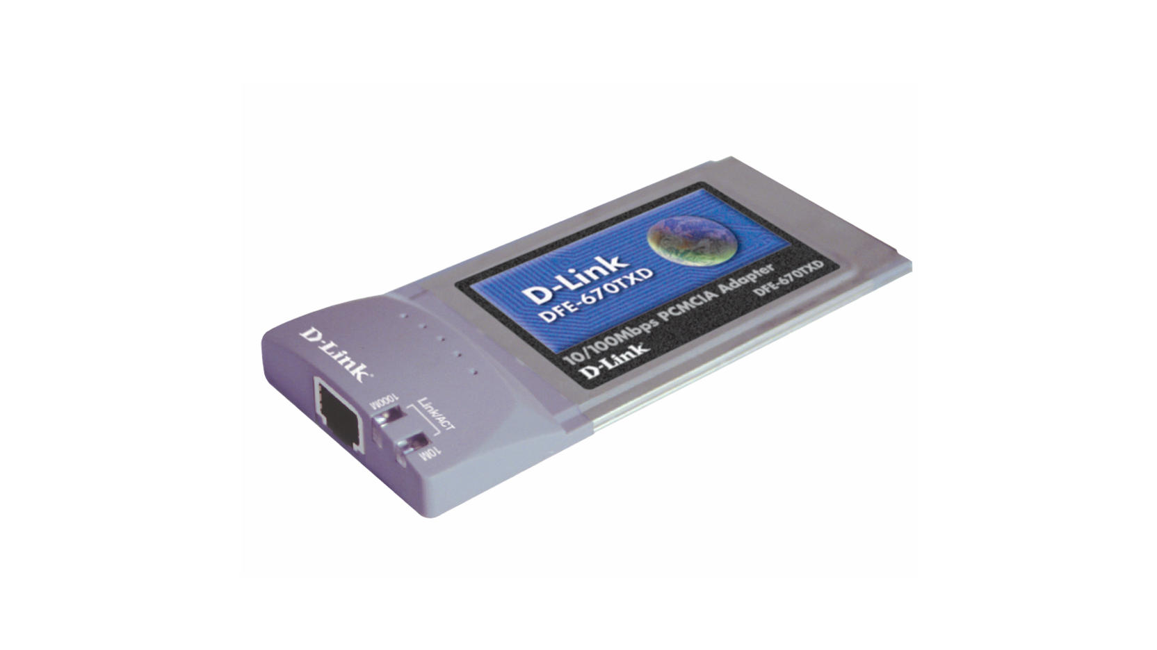 DFE-670TXD Fast Ethernet Notebook LAN Adapter - 16-Bit PCMCIA | D-Link ...