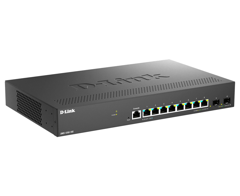 DMS-1250-10S Smart Managed 8-Port-Multi-Gigabit-Switch | D-Link Deutschland