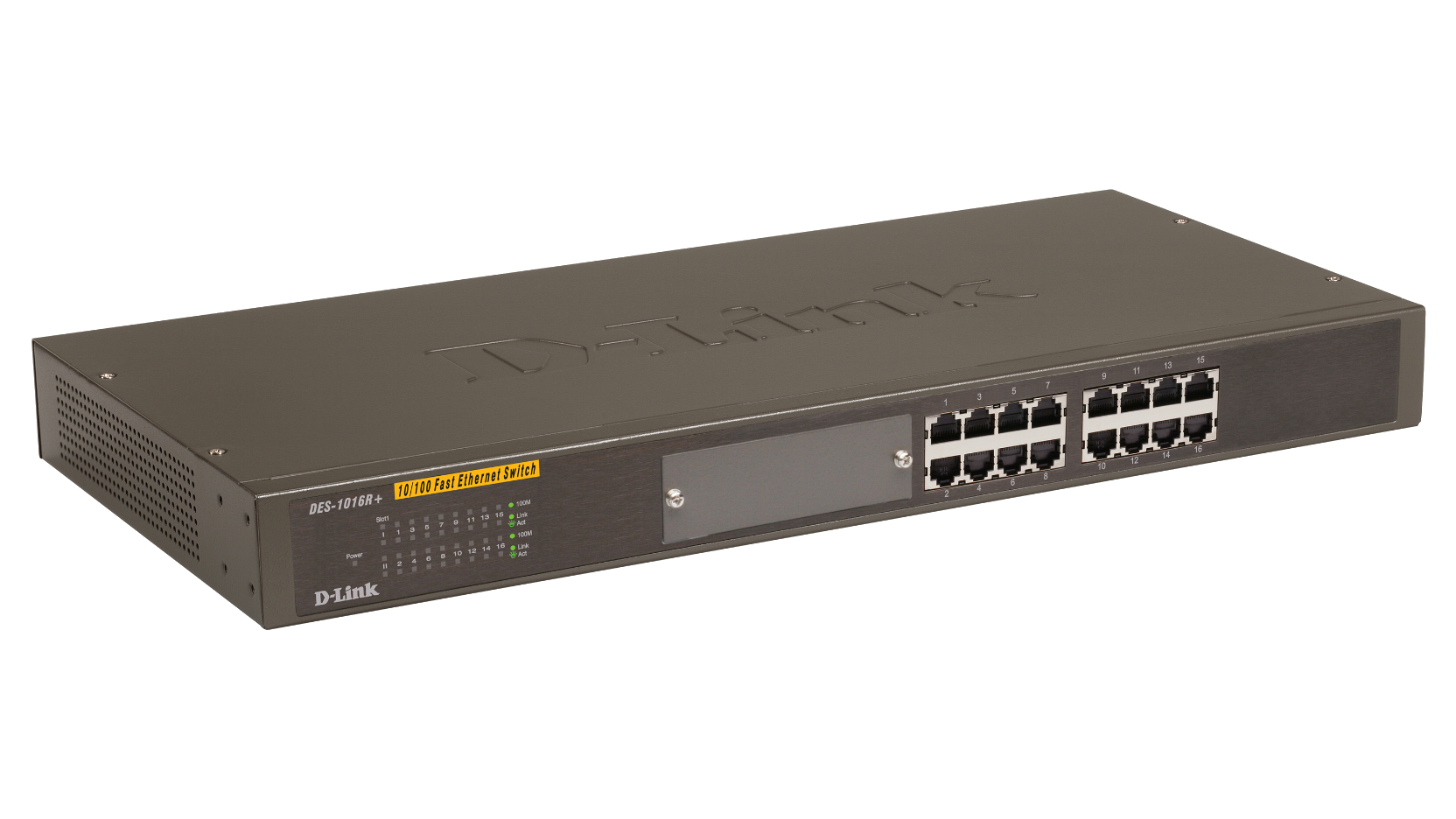 DES-1016R+ Switch rackable 16 ports 10/100Mbps | D-Link France