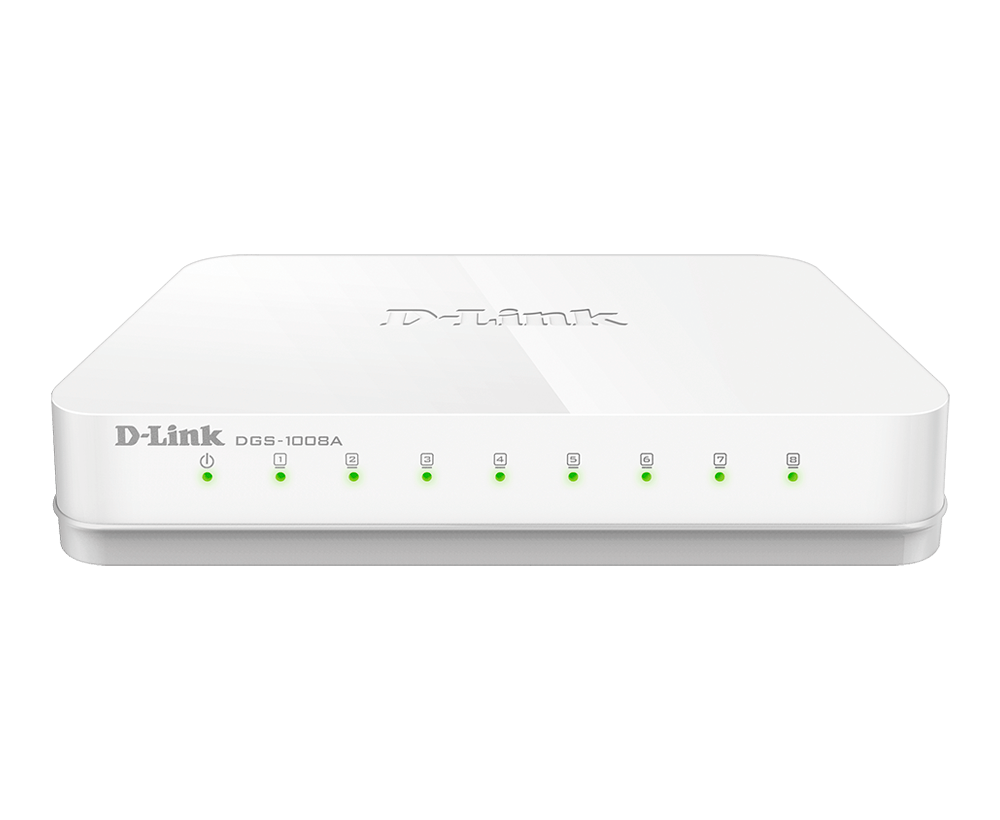 DGS-1008A 8-Port Gigabit Easy Desktop Switch | D-Link