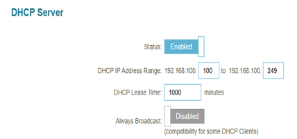 DHCP Configuration | D-Link