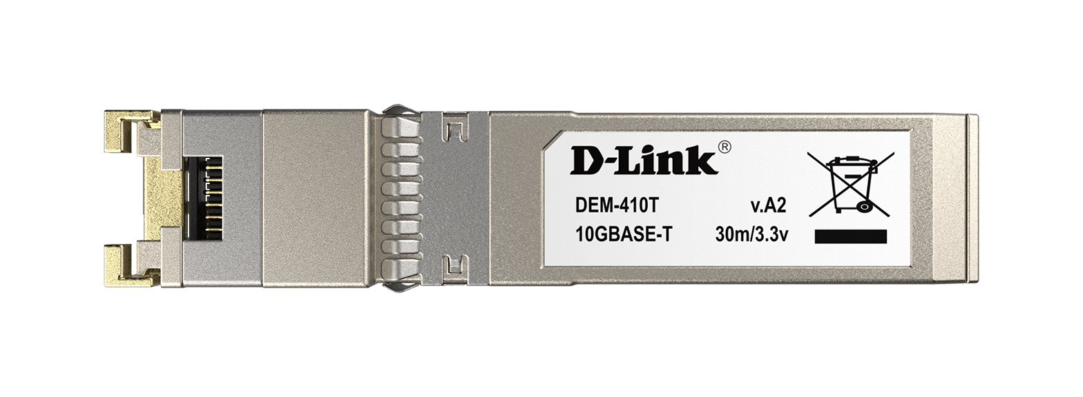 DEM-410T Miedziany moduł SFP+ 10GBASE-T | D-Link Polska