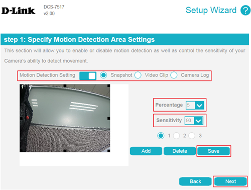 How to setup Motion detection and send Email Notification from my DCS-6517 when Motion is ...