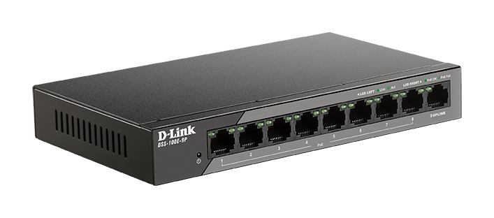 DSS-100E-9P Fast Ethernet PoE Unmanaged Surveillance Switches | D-Link