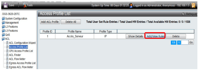 How to Create ACL Rules - DGS-3620-Series